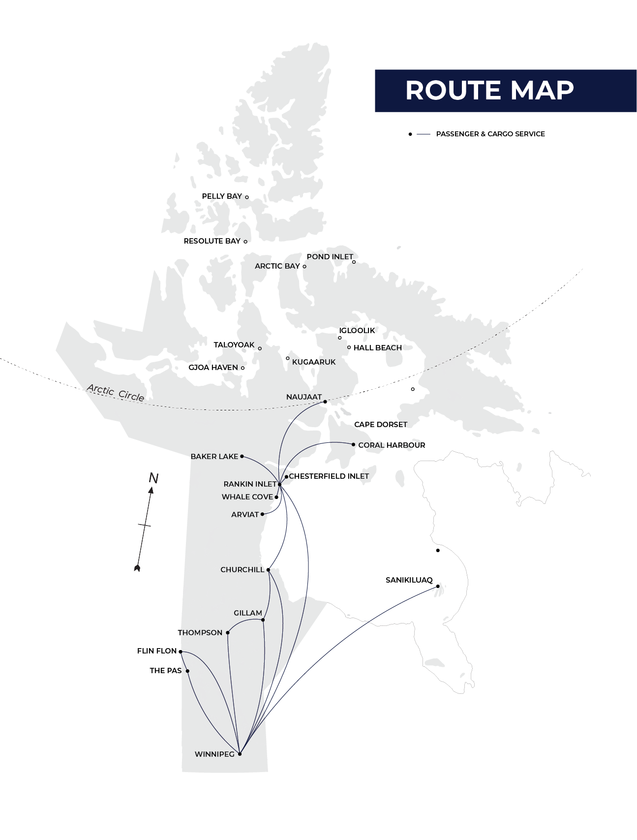 Route Map | Calm Air International LP